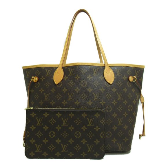Louis Vuitton | Bags | Louis Vuitton Neverfull Mm Brown Fuschia ...